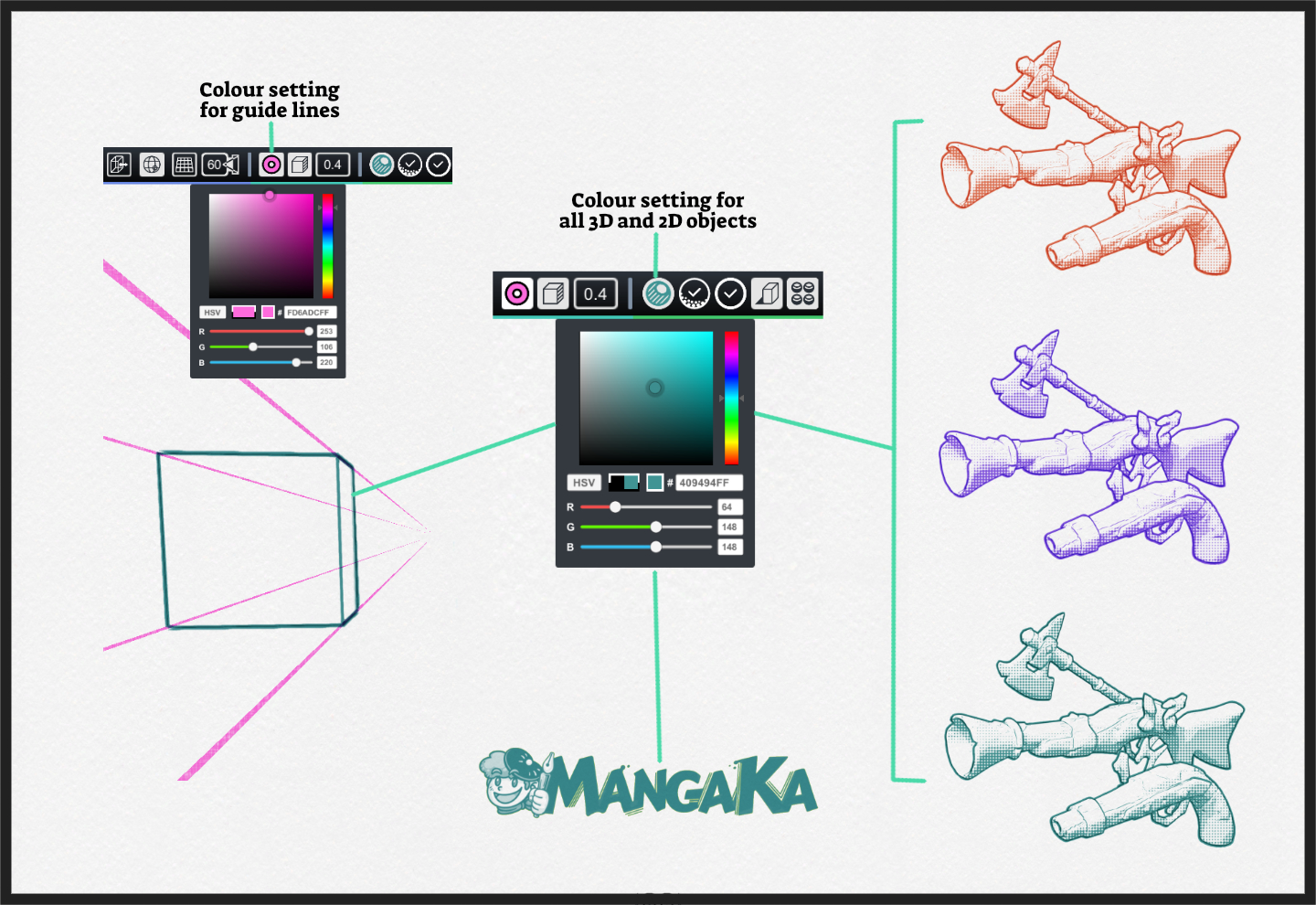Changing Colour, Lines and Shader – MangaKa 漫画家